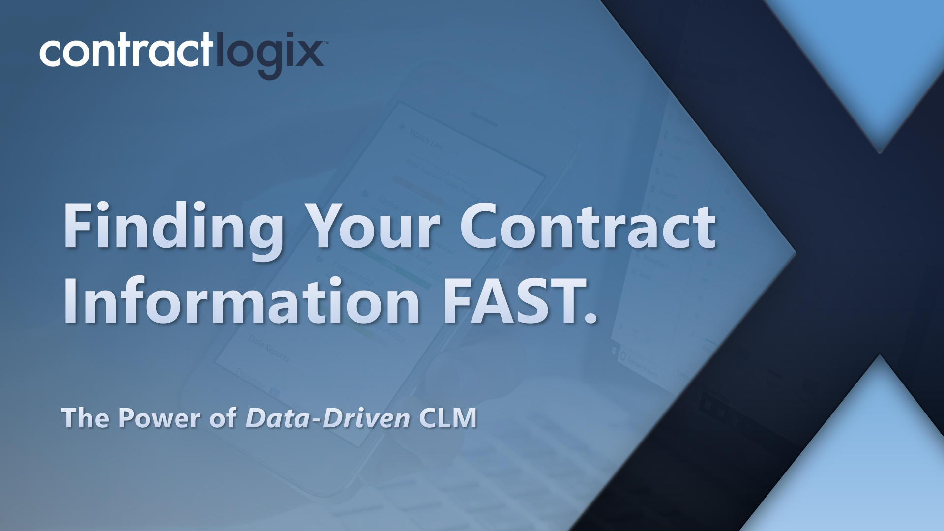 How to find your contract Information Fast! - A CLM Video