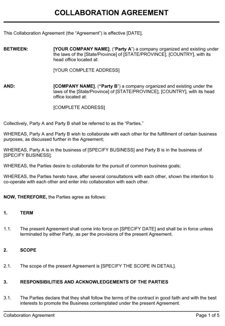 The Ultimate Guide to Collaboration Agreements - Read Article