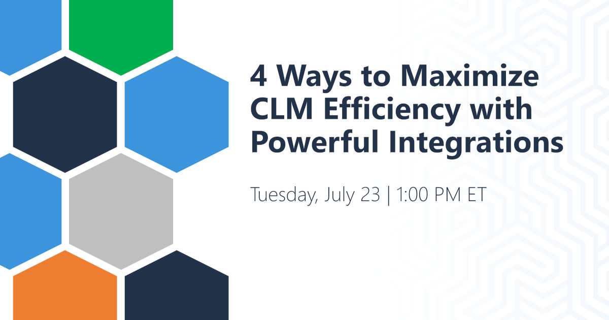 4 Ways to Maximize CLM Efficiency with Powerful Integrations - Register