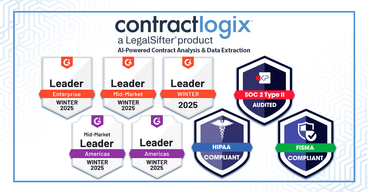 Contract Logix Recognized for 7 G2 Winter 2025 Leader Badges